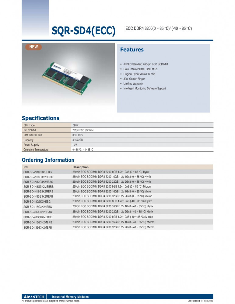 SQR-SD4(ECC) product document preview