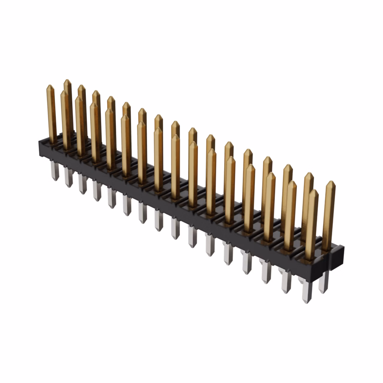 2.00mm Pitch Milli-Grid Header, Vertical, Through Hole, 32 Circuits, 0.38µm Gold (Au) Plating, Mating Pin Length 5.50mm, Tail Length 2.60mm, Tray, Lead-Free for sale