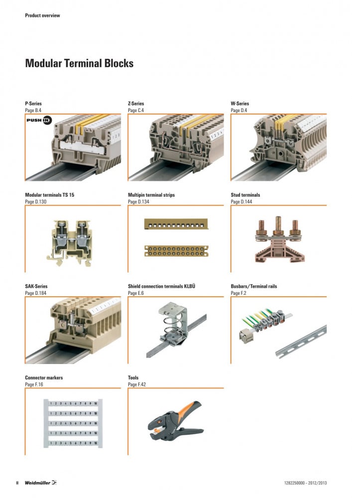 WEIDMULLER catalogue page 4