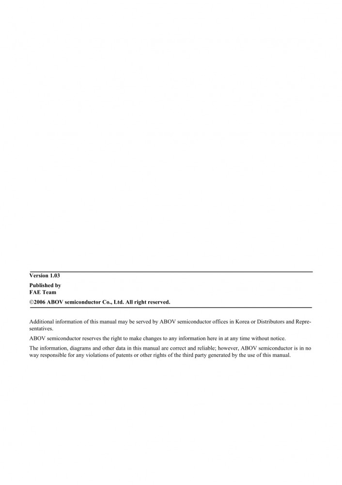 MC80F0708GP manual page 2