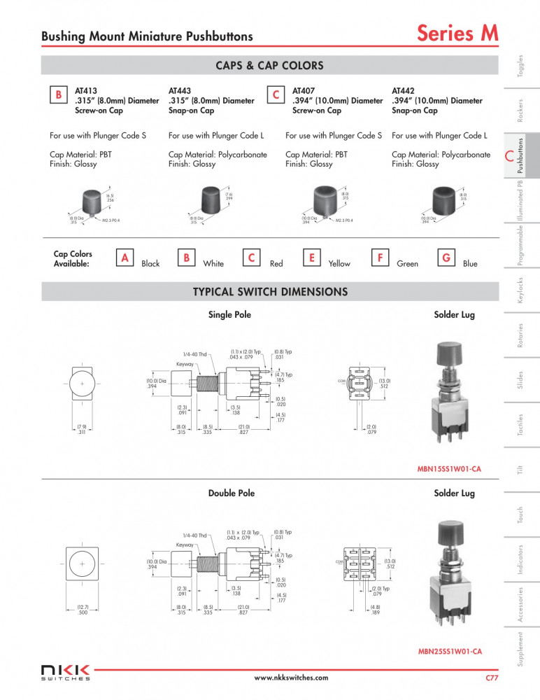 NKK MBN series datasheet page 6