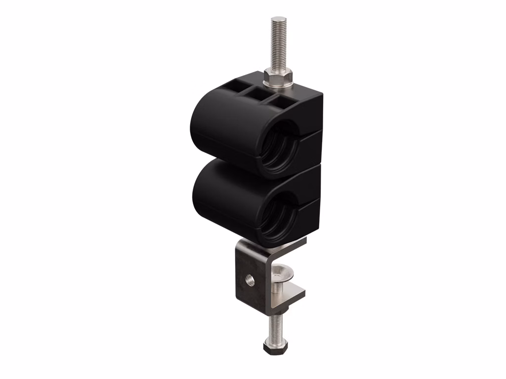 Single Side, 2-Hole, Feeder Clamp for 7/8