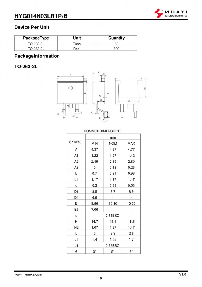 HYG014N03LR1P datasheet page 8