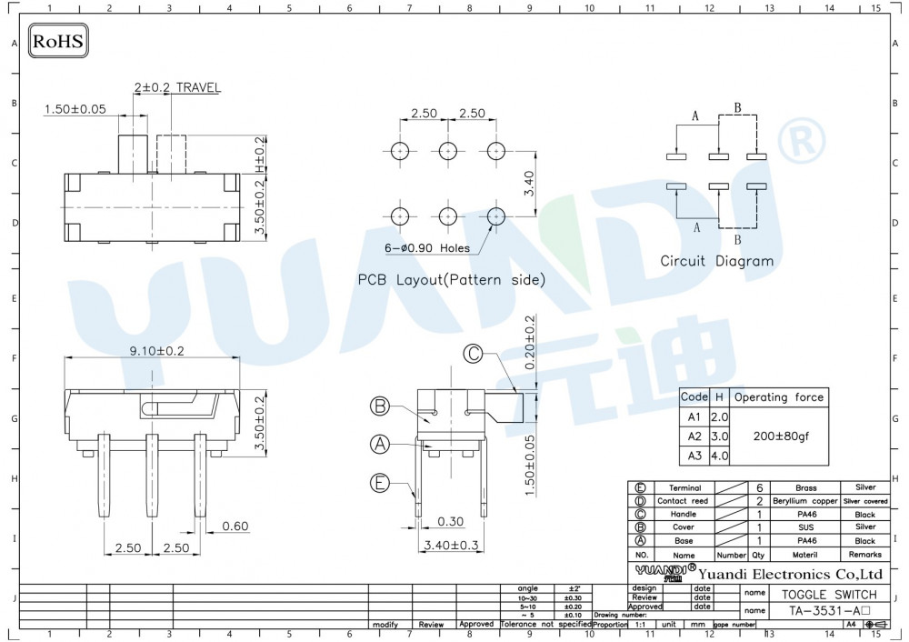 TA-3531-A2 technical document preview