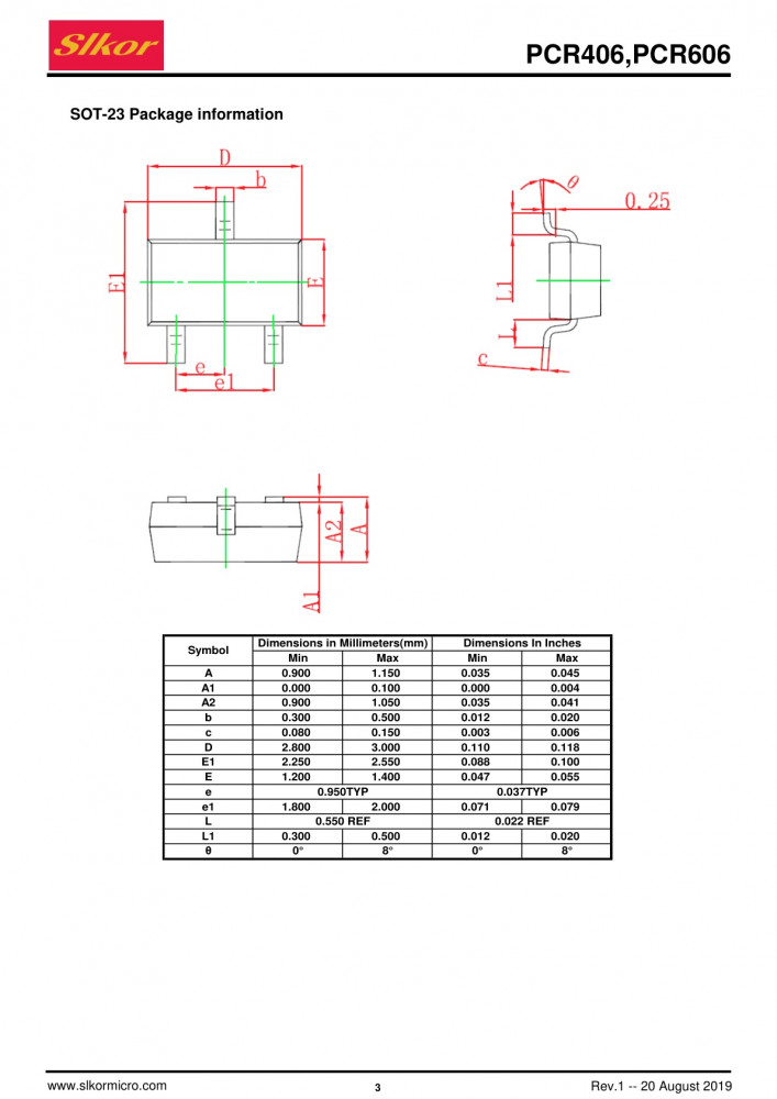 PCR606 datasheet page 3
