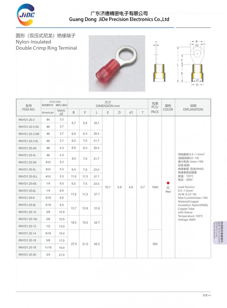 JIDC RNYD5.5 series technical document page 1