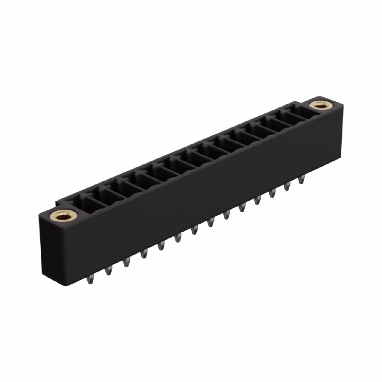 3.50mm Pitch Eurostyle Vertical PCB Header, with Threaded Retention Inserts, 14 Circuits for sale