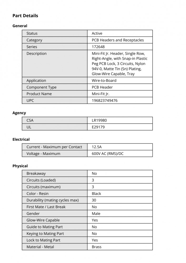 MOLEX 1726486303 technical document page 2