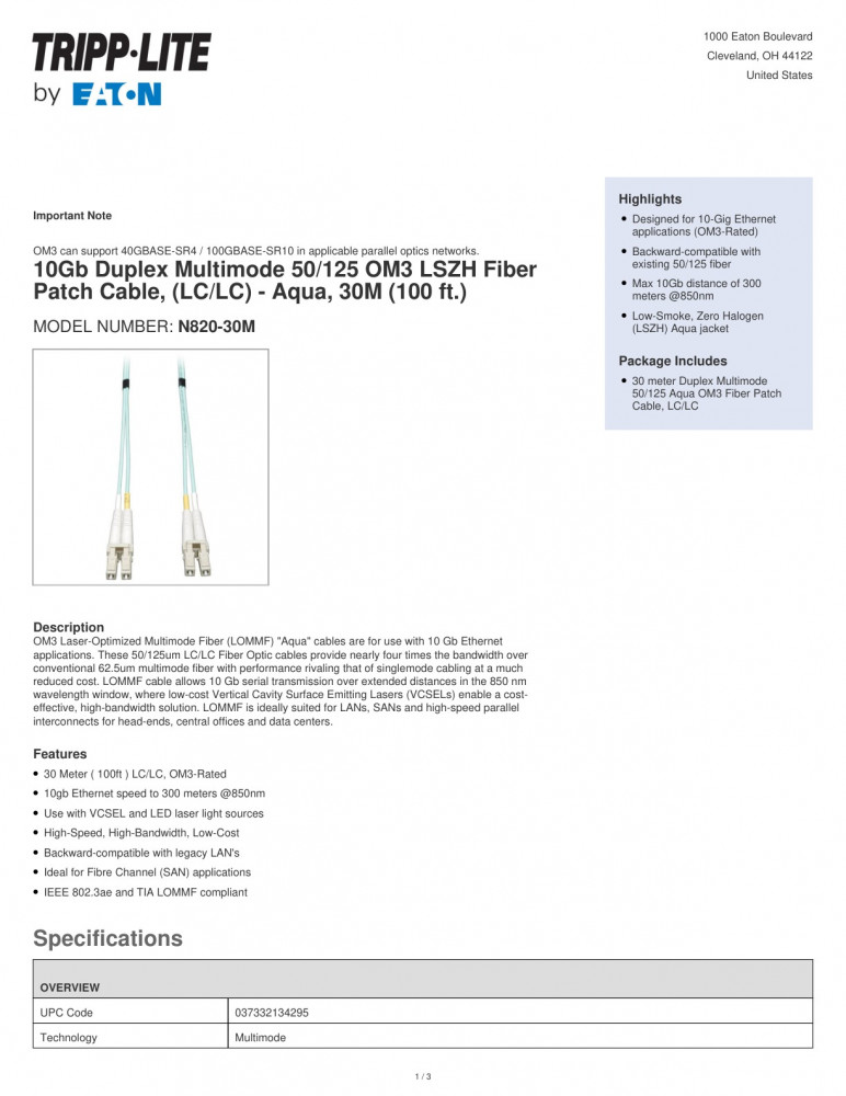 N820-30M technical document page 1