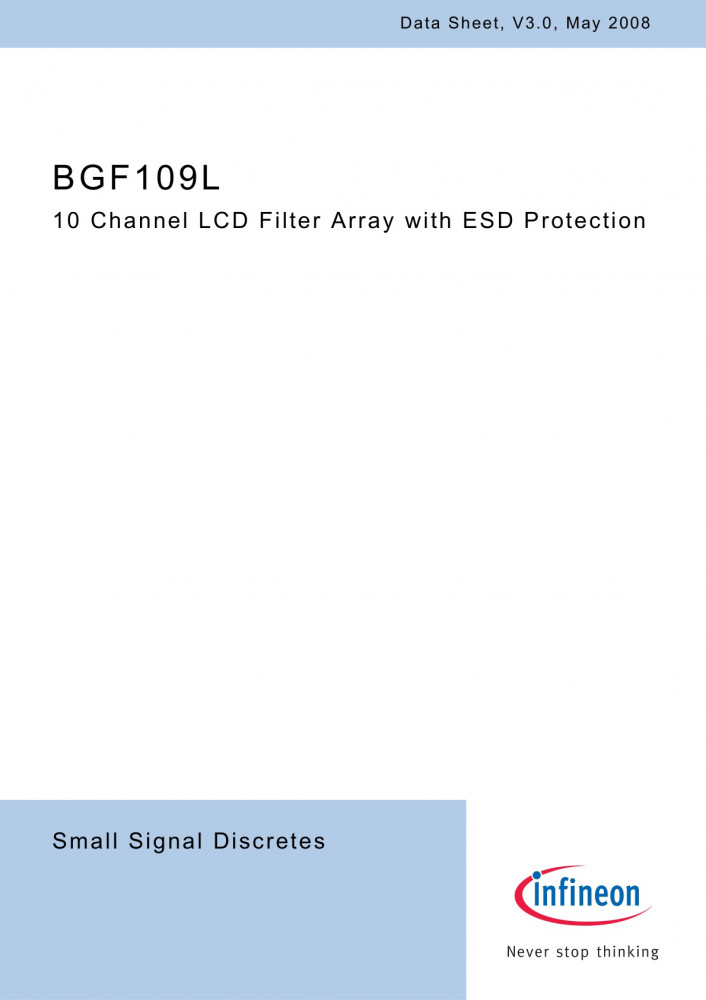 BGF109L datasheet page 1