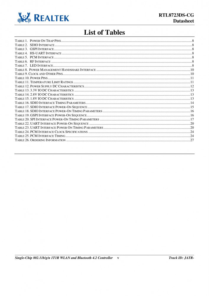RTL8723DS-CG datasheet page 5