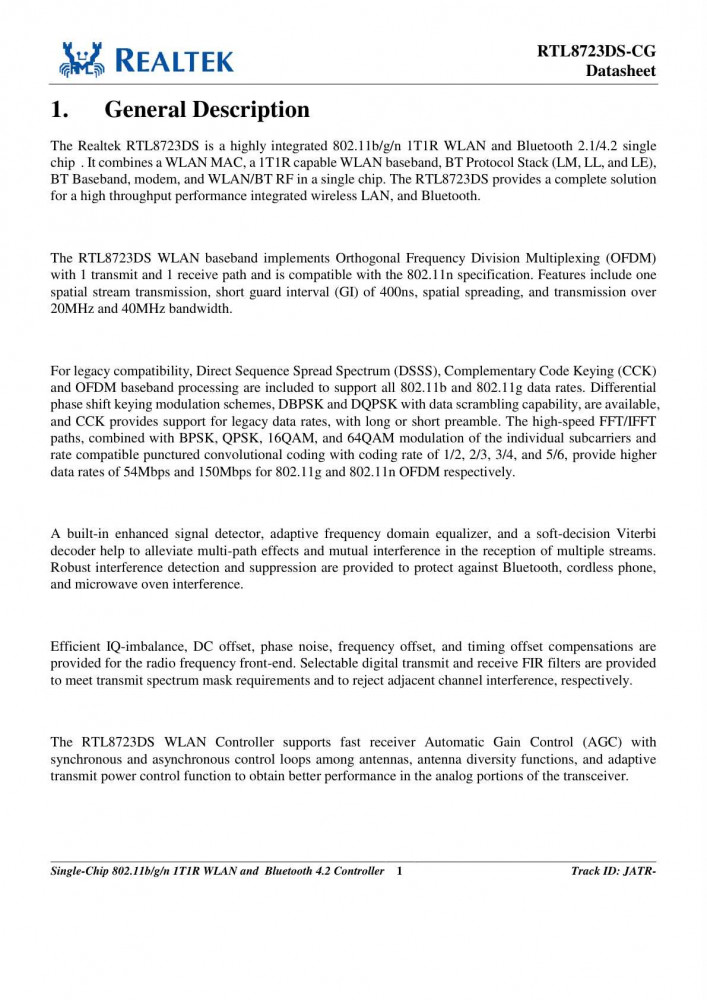 RTL8723DS-CG datasheet page 7