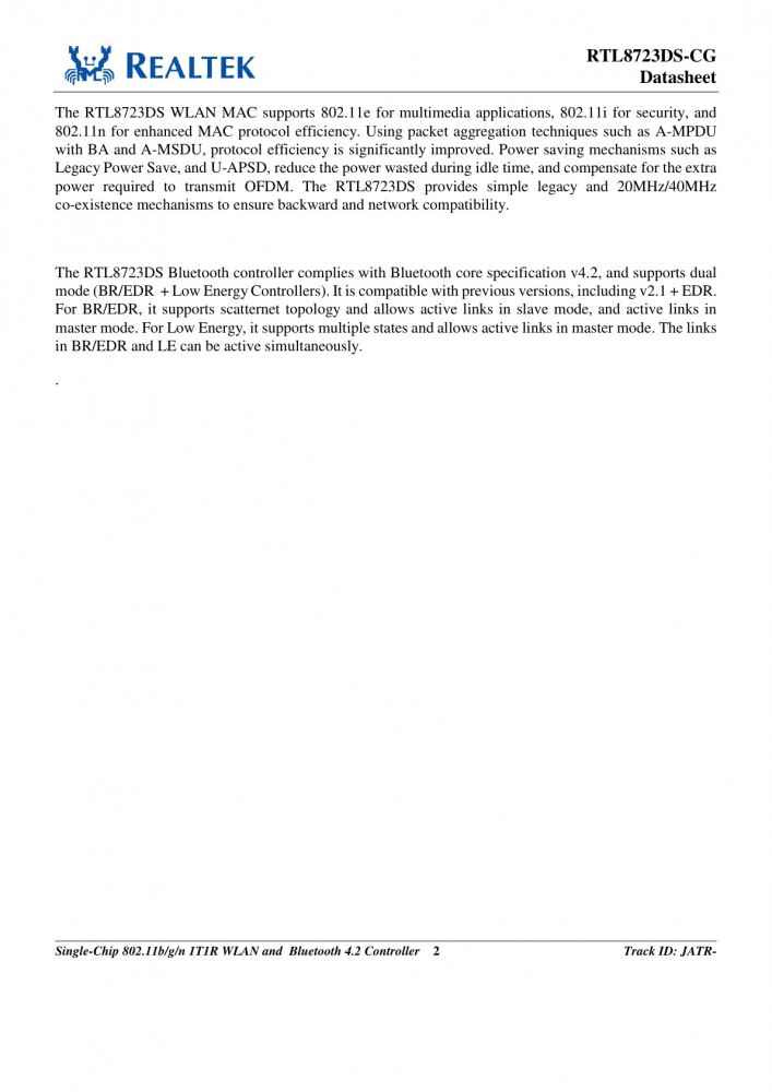 RTL8723DS-CG datasheet page 8