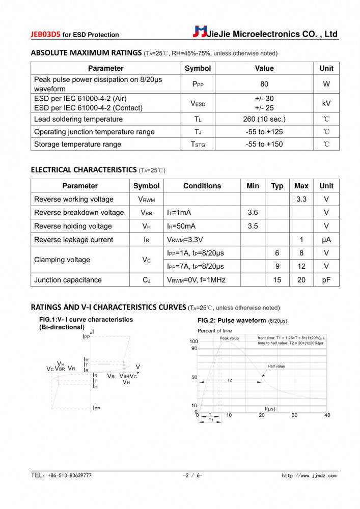 JEB03D5 datasheet page 2