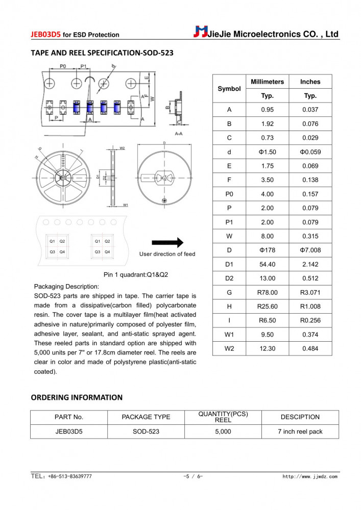 JEB03D5 datasheet page 5
