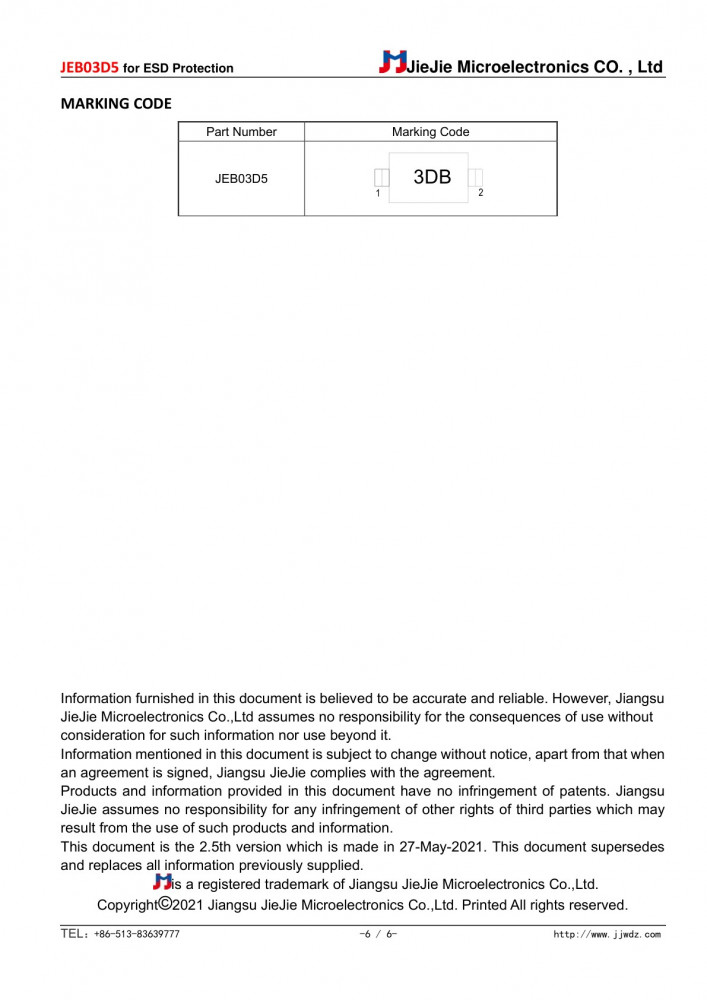 JEB03D5 datasheet page 6