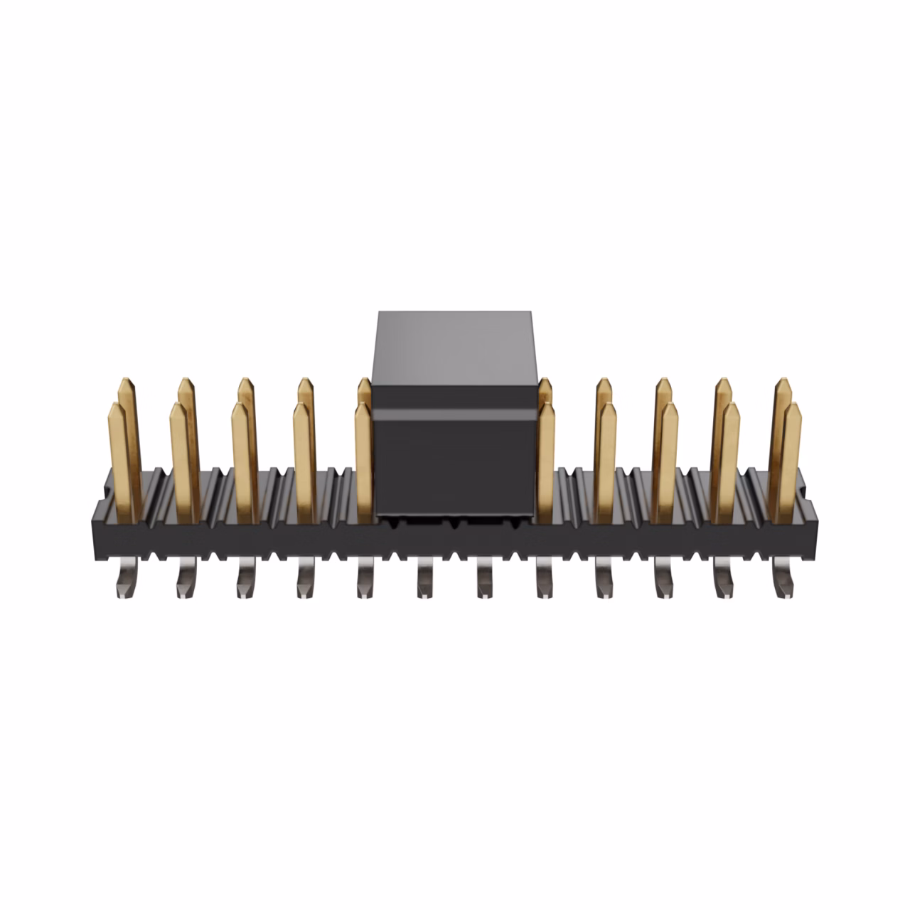 Milli-Grid Header, Vertical, Surface Mount, 24 Circuits, 0.38µm Gold (Au) Plating, Mating Pin Length 3.80mm, Tube, with Cap, Lead-Free for sale