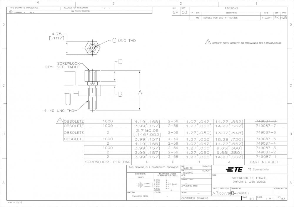 TE Connectivity 749087 drawing