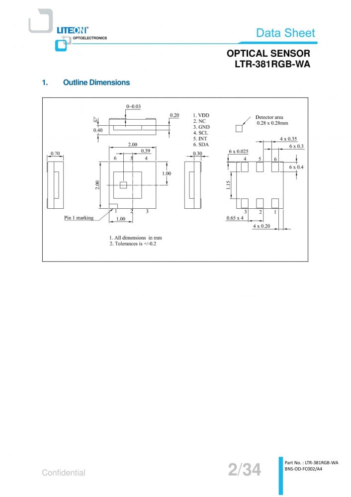LTR-381RGB-WA datasheet page 3