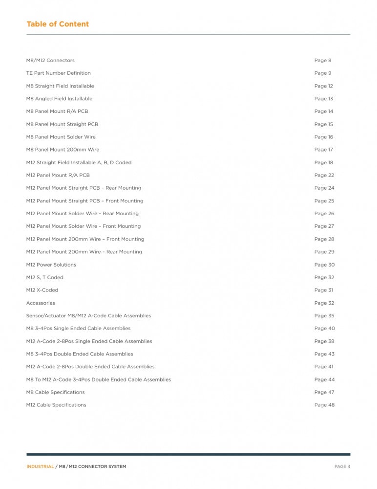 TE M8/M12 connector system document page 4