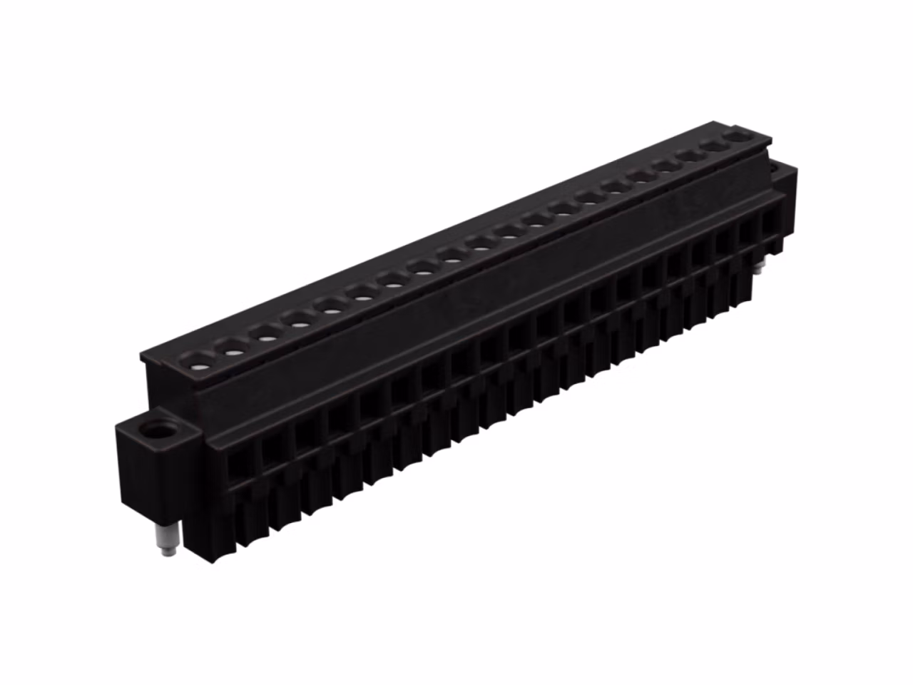 3.81mm Pitch Eurostyle Vertical Plug, with Retention Screws and Reverse Imprinting, Rear Wire Entry, Black, 20 Circuits for sale
