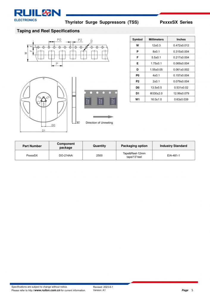 Slkor P-Series TSS datasheet page 5