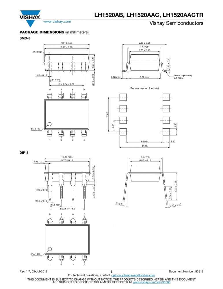 LH1520AACTR datasheet page 6