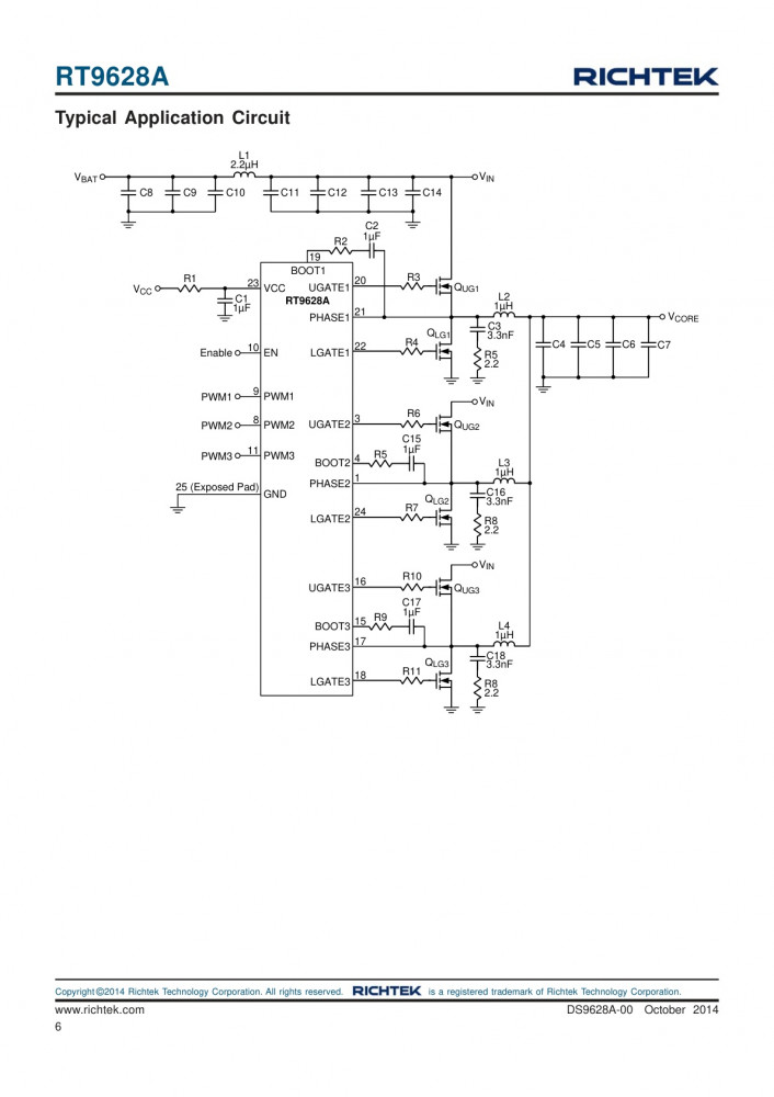 RT9628A datasheet page 6