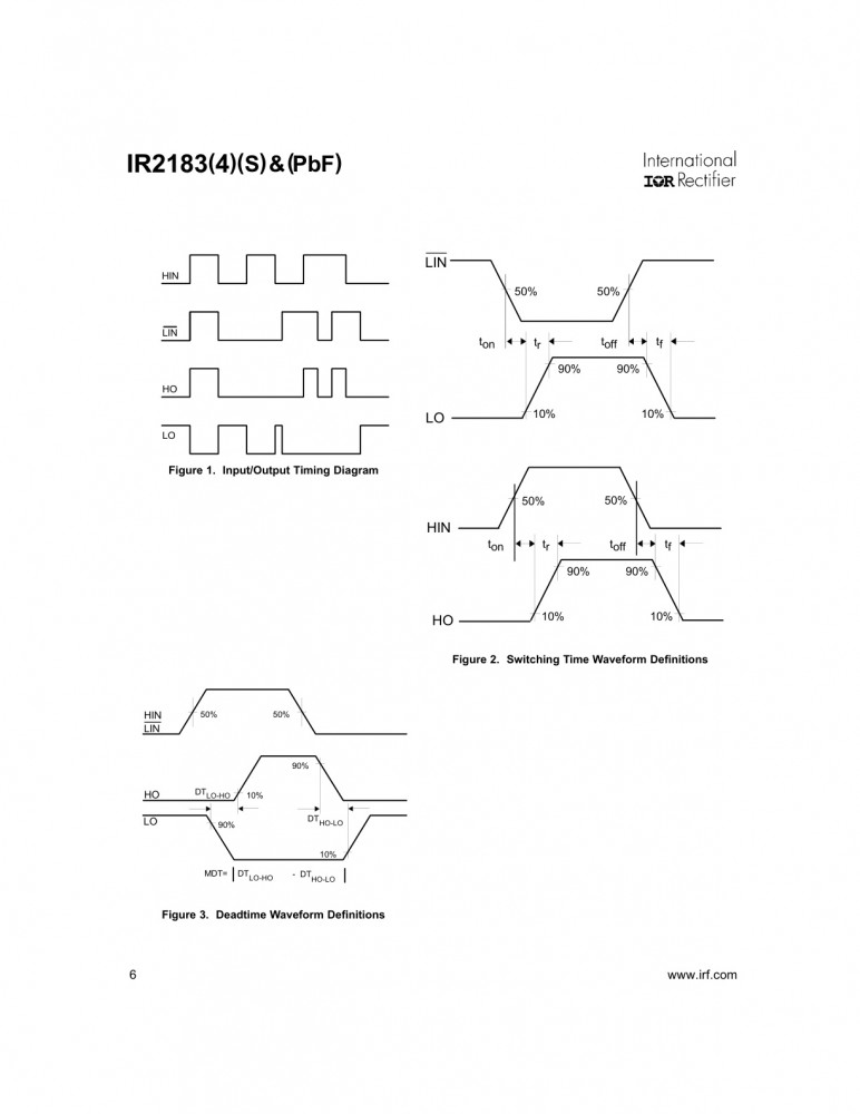 IR2183 datasheet page 6