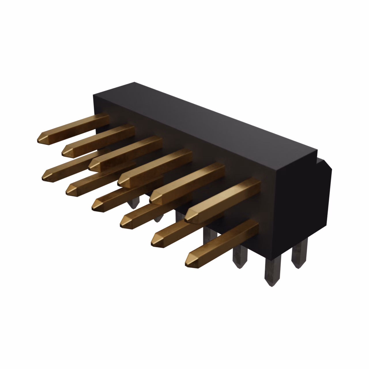 2.00mm Pitch Milli-Grid Header, Right-Angle, Through Hole, 12 Circuits, 0.38µm Gold (Au) Plating, Mating Pin Length 4.00mm, Tail Length 2.60mm, Tape and Reel, Lead Free for sale