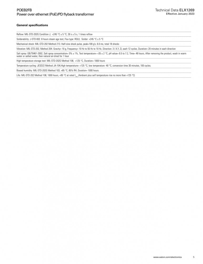 EATON POEB2FB product document page 5