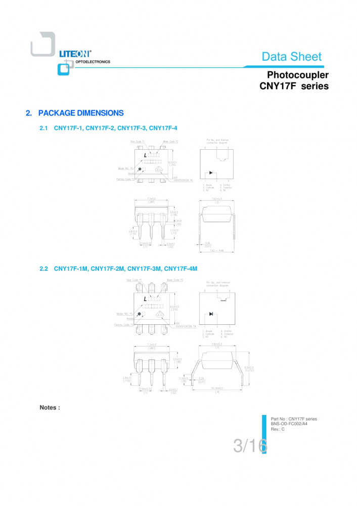CNY17F series datasheet page 4