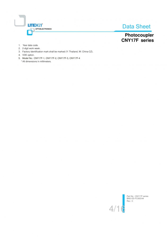 CNY17F series datasheet page 5