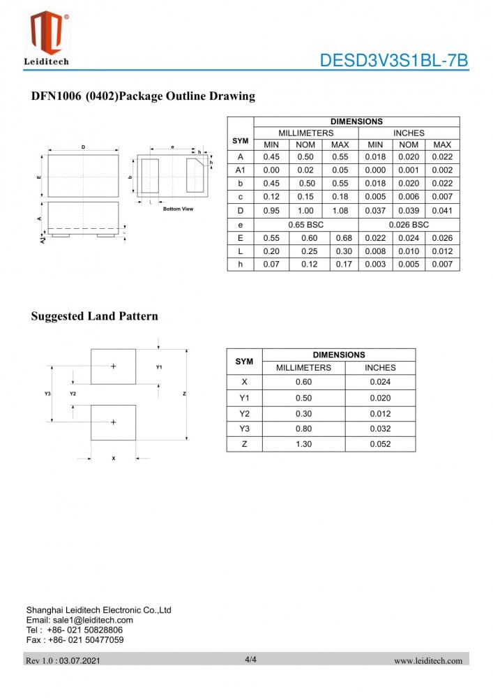 DESD3V3S1BL-7B datasheet page 4