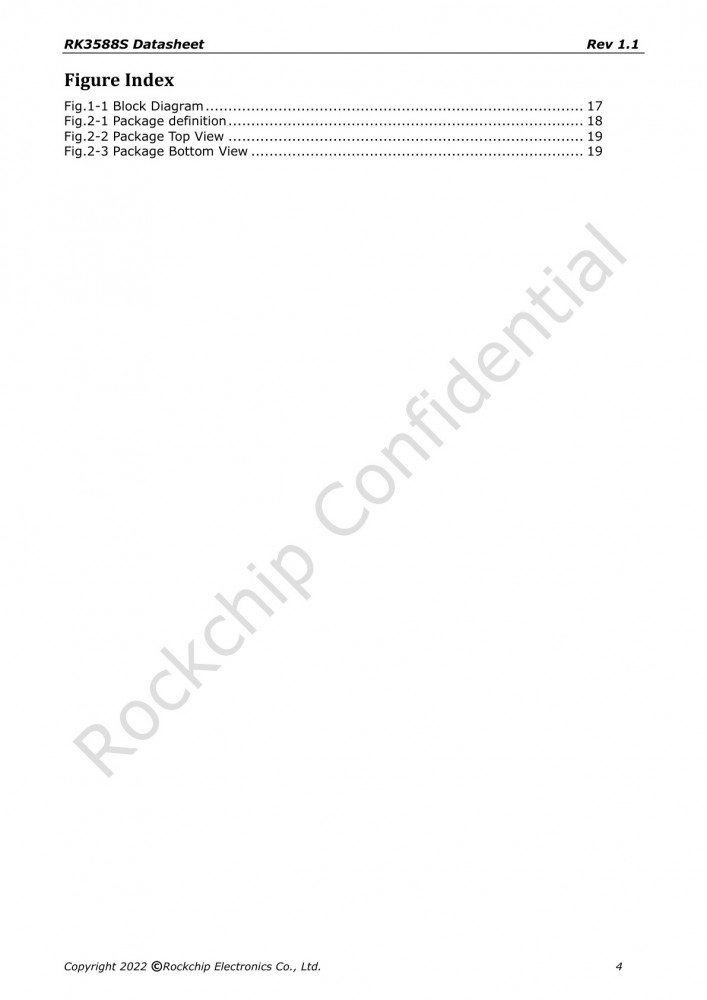 RK3588S datasheet page 4