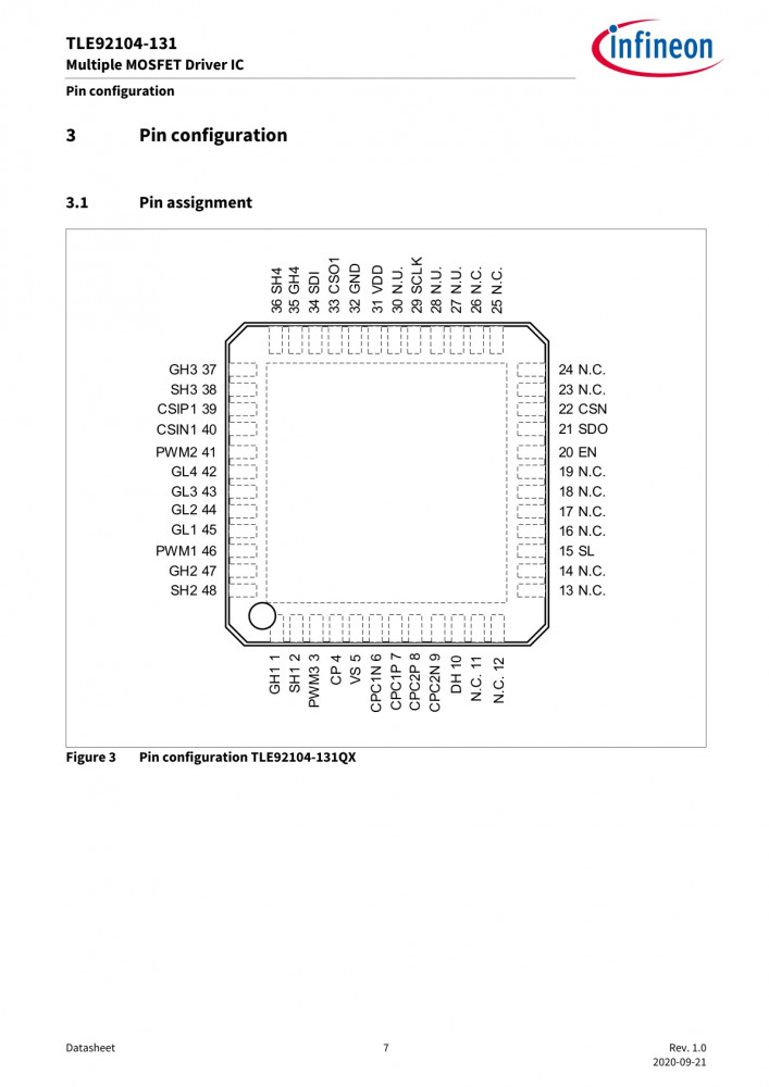 TLE92104-131 datasheet page 7