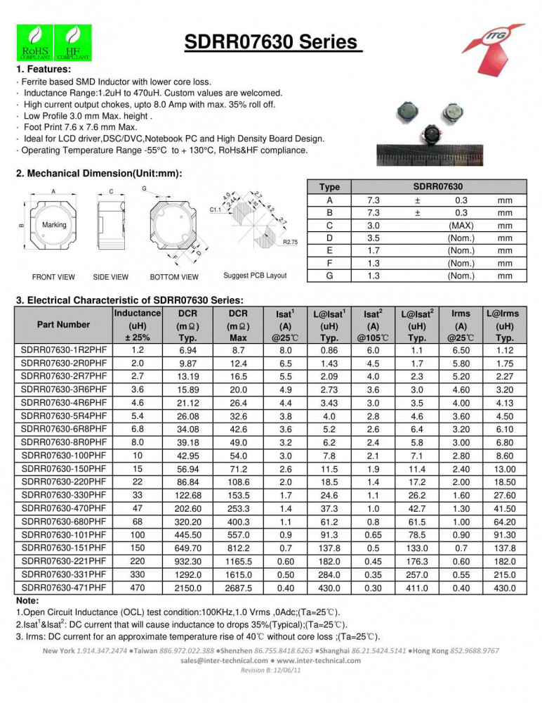 SDRR07630 technical document page 1
