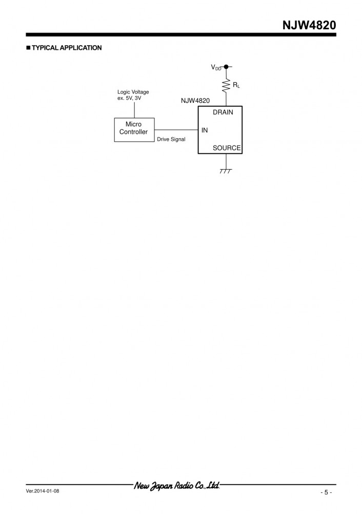 NJW4820 datasheet page 5