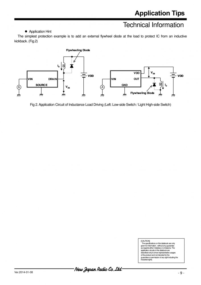 NJW4820 datasheet page 9