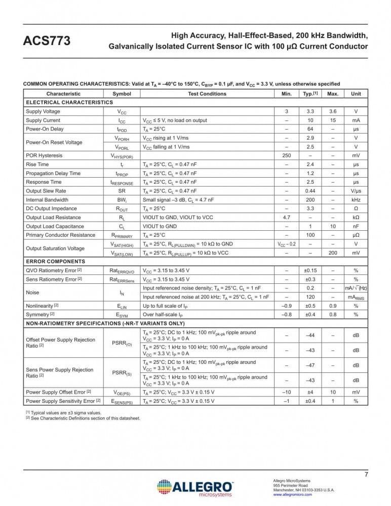 ACS773 datasheet page 7