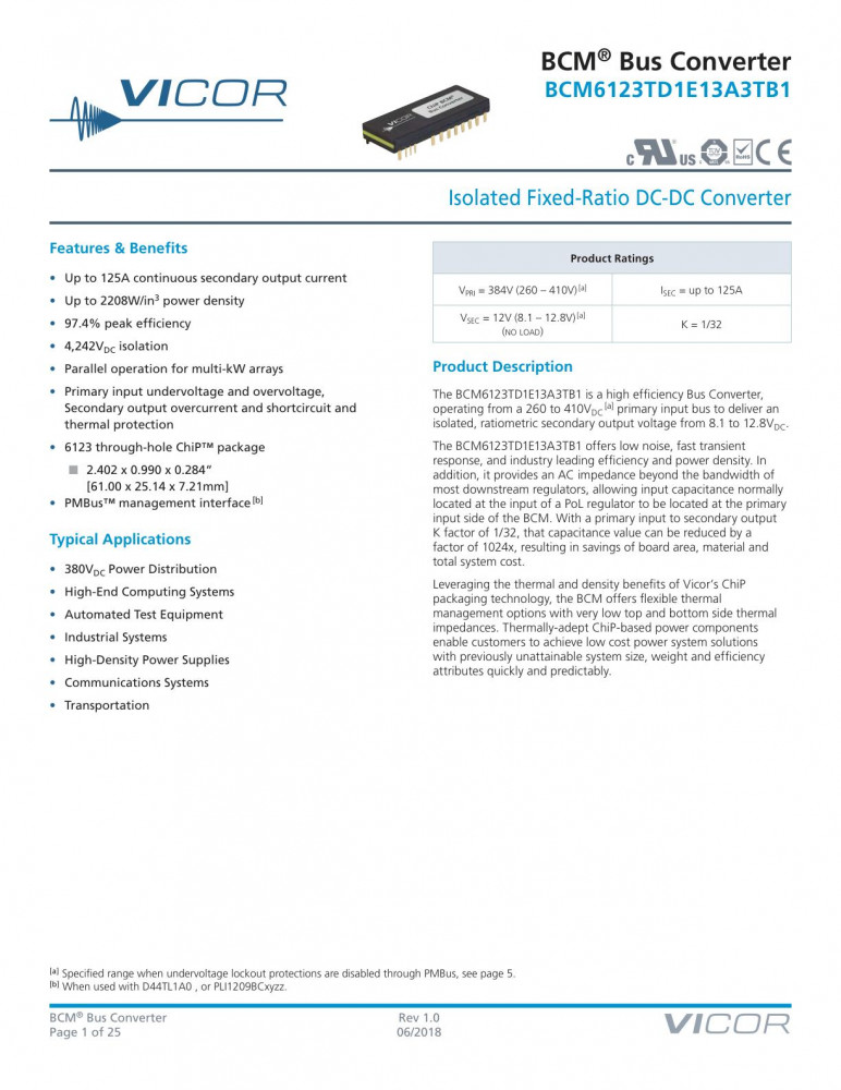 BCM6123TD1E13A3TB1 datasheet page 1