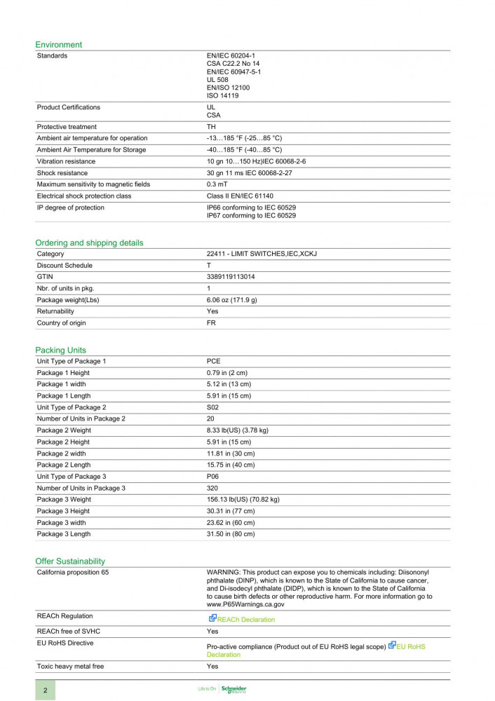 XCSDMP7902 technical document page 2