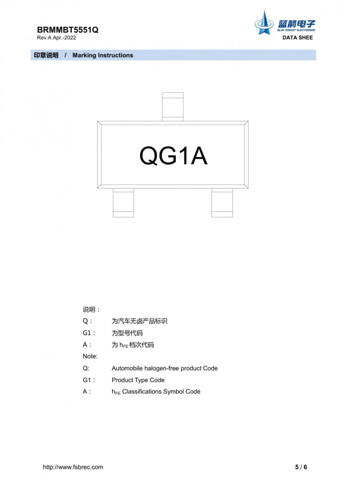 BRMMBT5551Q datasheet page 5