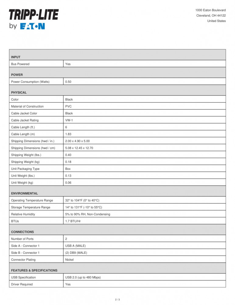 EATON U209-006-2 connector reference image