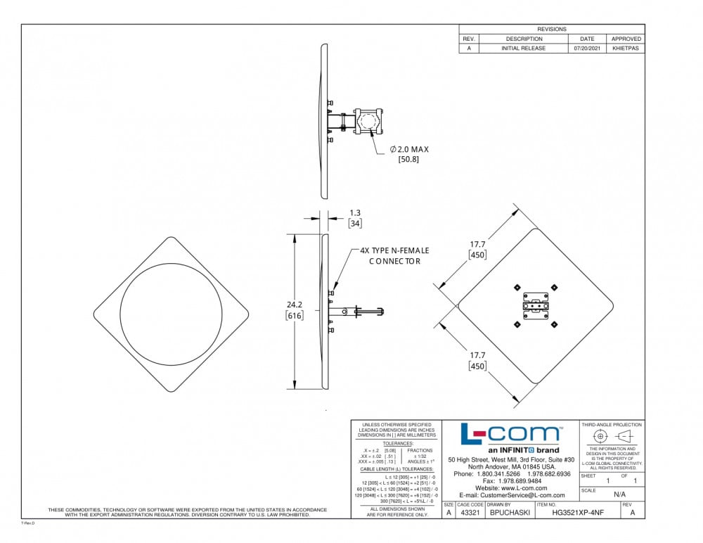 HG3521XP-4NF technical document page 1