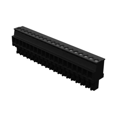 3.81mm Pitch Eurostyle Vertical Plug, with Standard Imprinting, Front Wire Entry, Black, 19 Circuits for sale