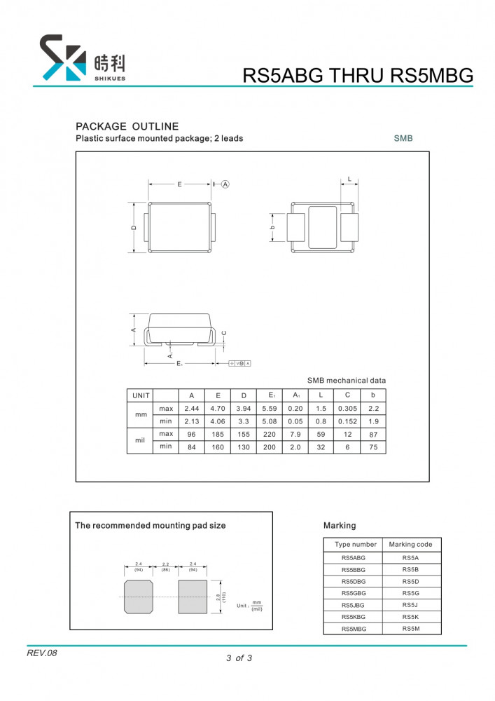 RS5MBG datasheet page 3