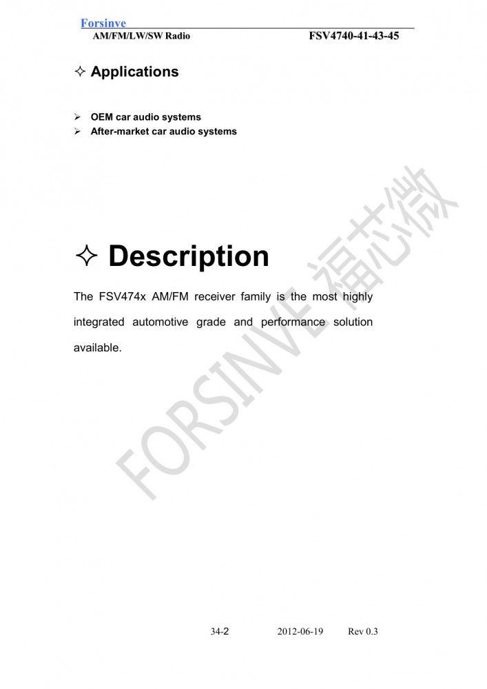 FSV4745 datasheet page 2