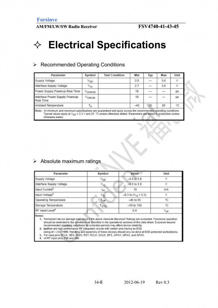 FSV4745 datasheet page 6