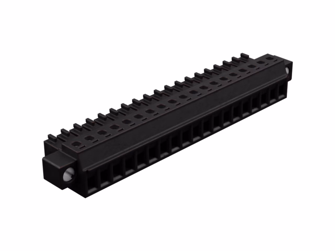 3.81mm Pitch Eurostyle Horizontal Plug, with Retention Screws, Gold (Au) Plated, Black, 19 Circuits for sale